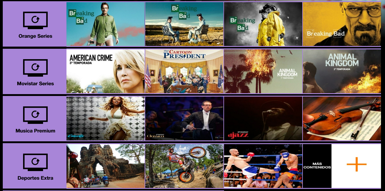 Así se ve y así funciona la nueva interfaz de Orange TV en el ordenador