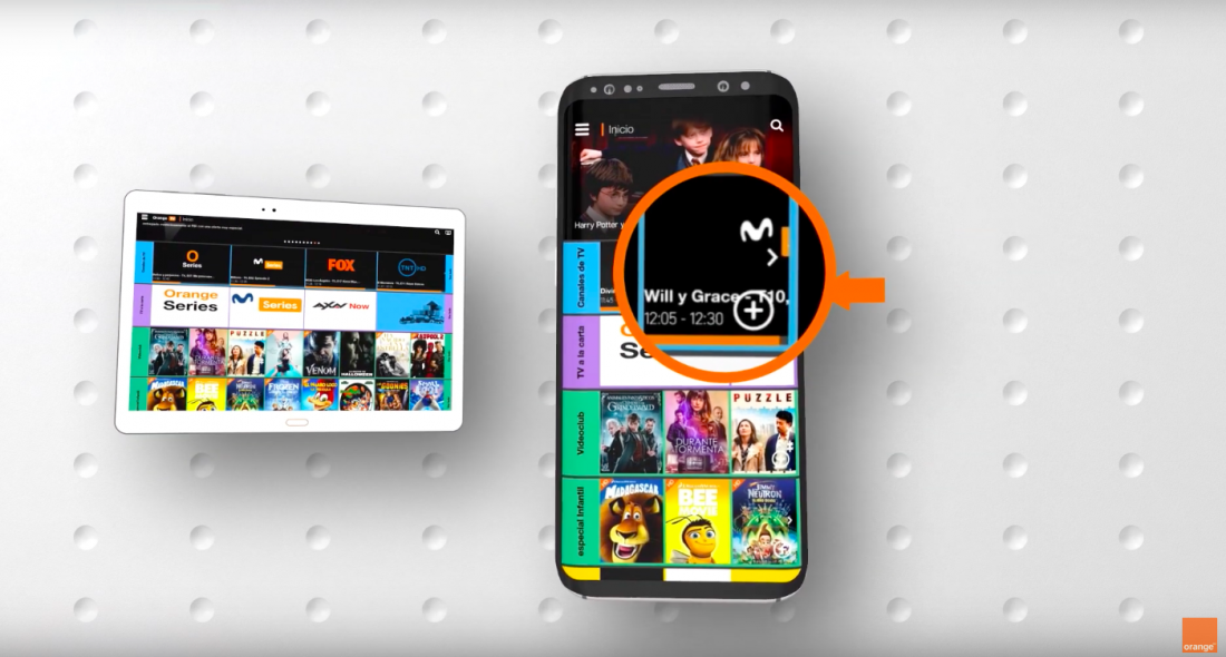 Así es la nueva 'app' de Orange TV para 'smartphones' y 'tablets'