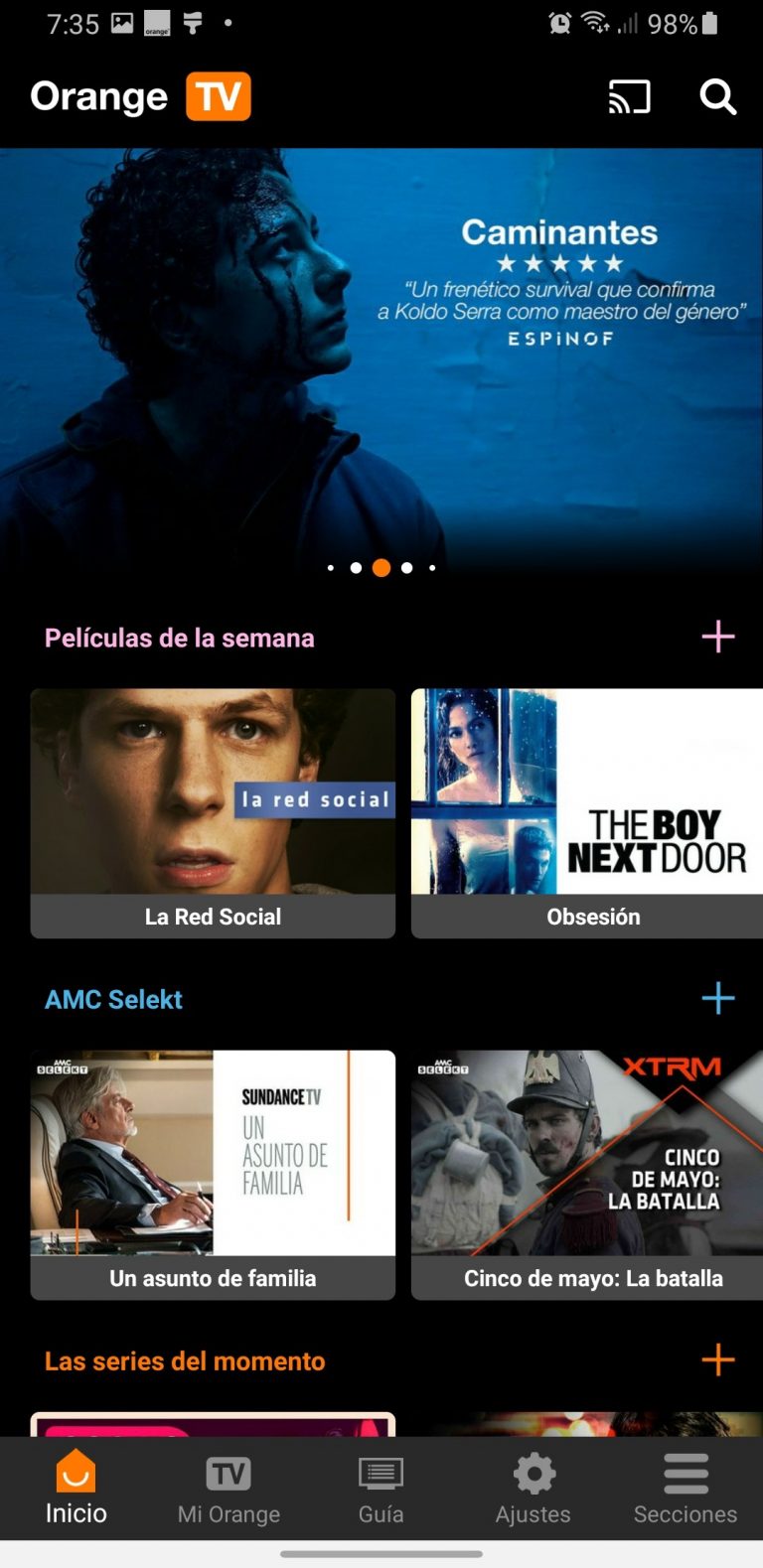 Orange TV lanza una nueva app para dispositivos móviles